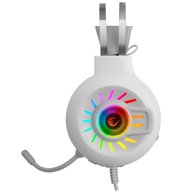 Rm-K44 Zengibar RGB 7.1 Oyuncu Kulaklığı-Beyaz – Rampage