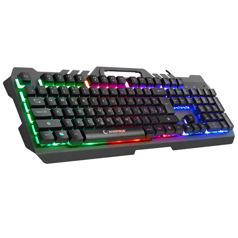 Kb-R57 X-Jammer Rainbow USB LC Layout Gaming Keyboard – Rampage