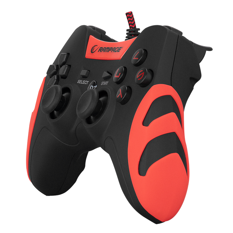 SG-R218 PS3/PC X Input Usb 1.8m Joypad-Kırmızı – Rampage