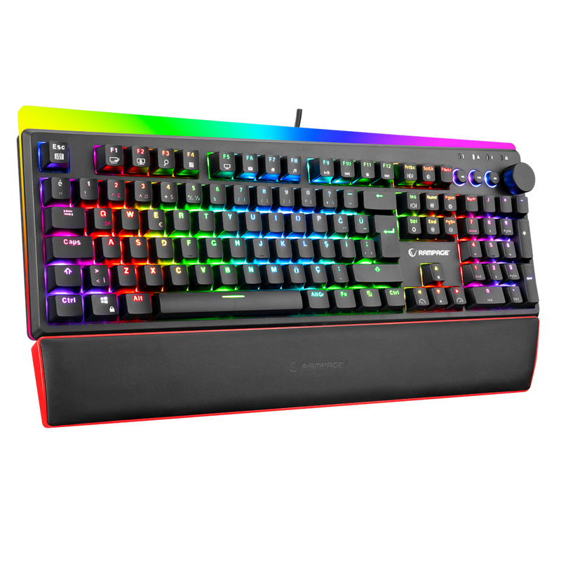 Kb-R97 X-Tracer USB Red Switch Turkish Mechanical Gaming Keyboard-Blac ...