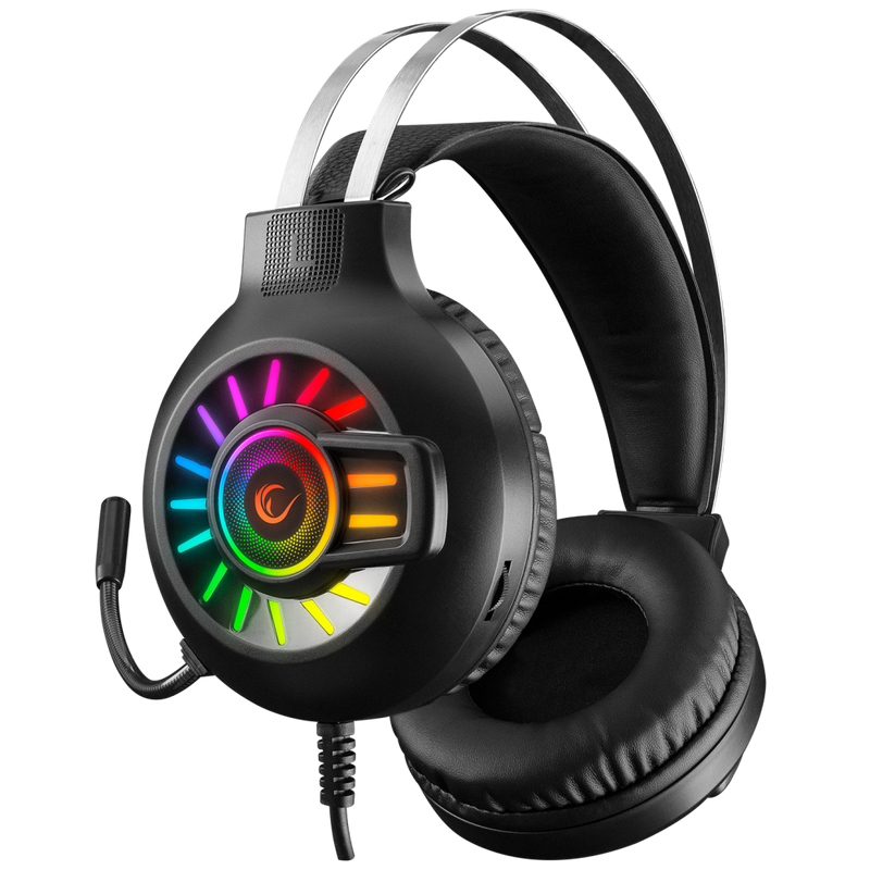Rm-K44 Zengibar RGB 7.1 Oyuncu Kulaklığı-Siyah – Rampage